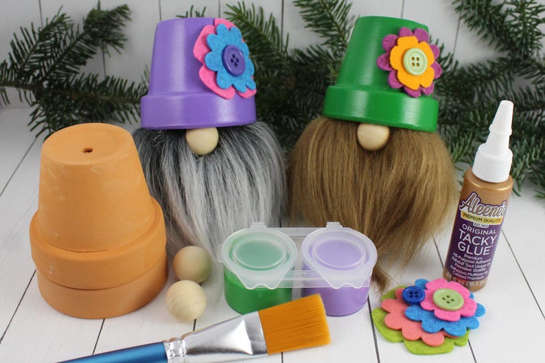 Pothead Gnome Felt Flower DIY Craft Kit - Etsy
