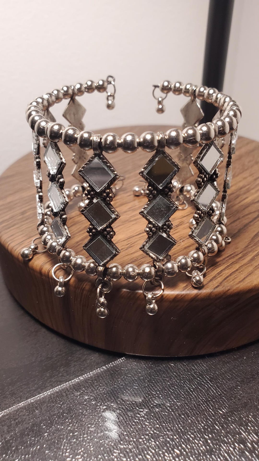 Diwali Gift Navratri Garba Bracelet Fashion Oxidized Silver Free Style ...