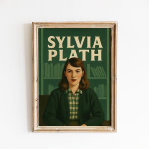 Sylvia Plath Poster – Dark Academia Wall Art for Writers & Literature ...