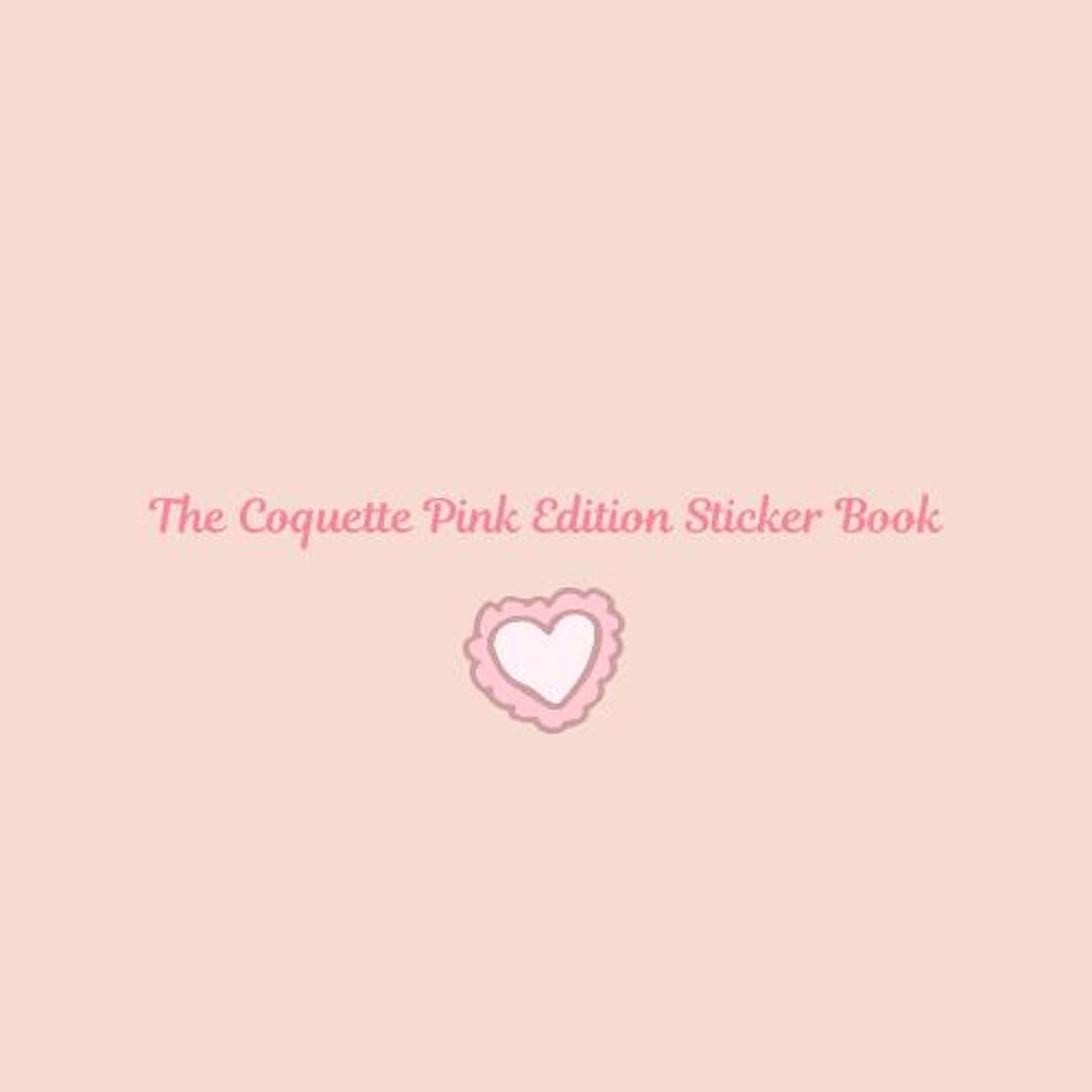 Coquette, Cute, Stickers, Pink, Bubbly, Bunny, Bears, Hearts, Bows - Etsy