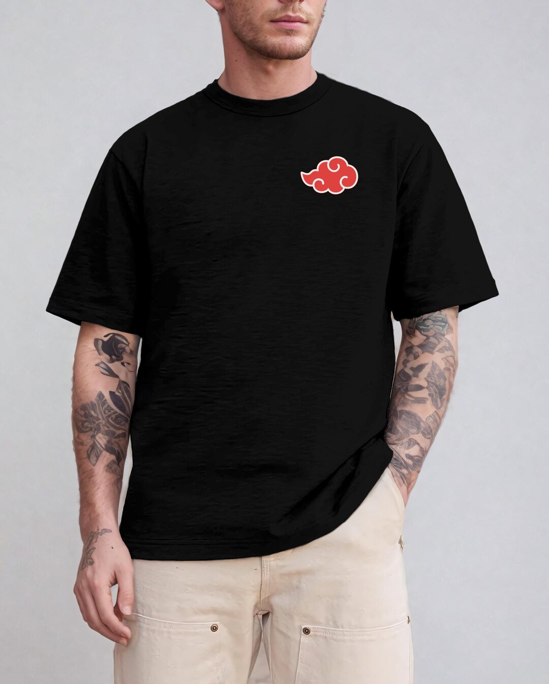 Akatsuki Logo Unisex Tee Shirt, Naruto Anime Gift, Cosplay Costume Top ...