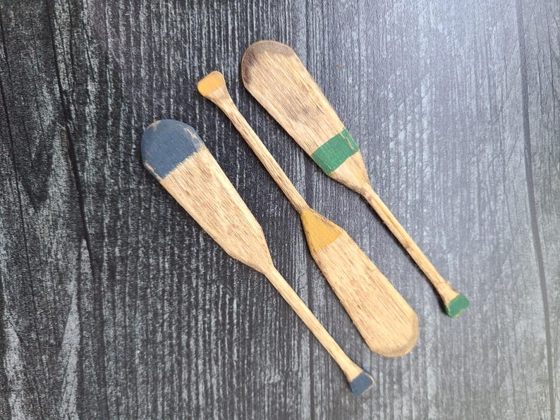 Nautical Canoe Paddles Boat Oars for Dollhouse Miniatures 1:12 Scale - Etsy
