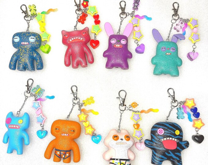 Funky Beaded Fuggler Figure Keychains- Nostalgic Gift Idea, Custom Made ...