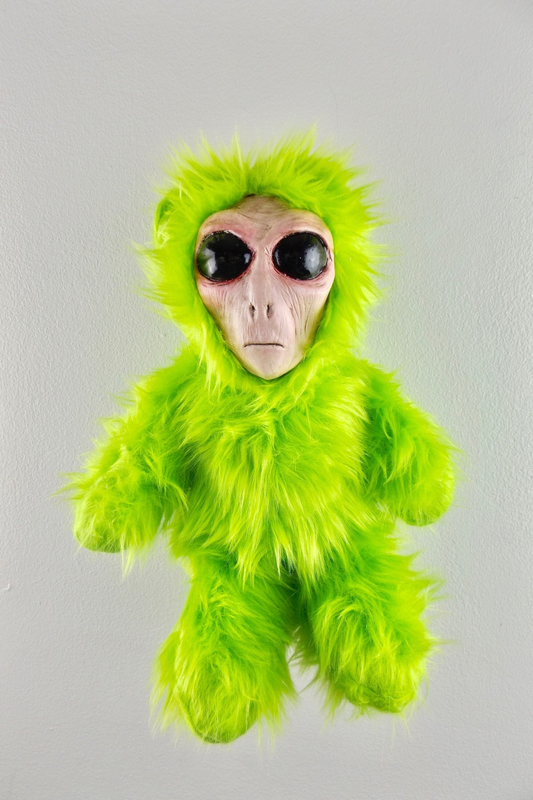 Original Green Alien Teddy Bear Doll - Etsy