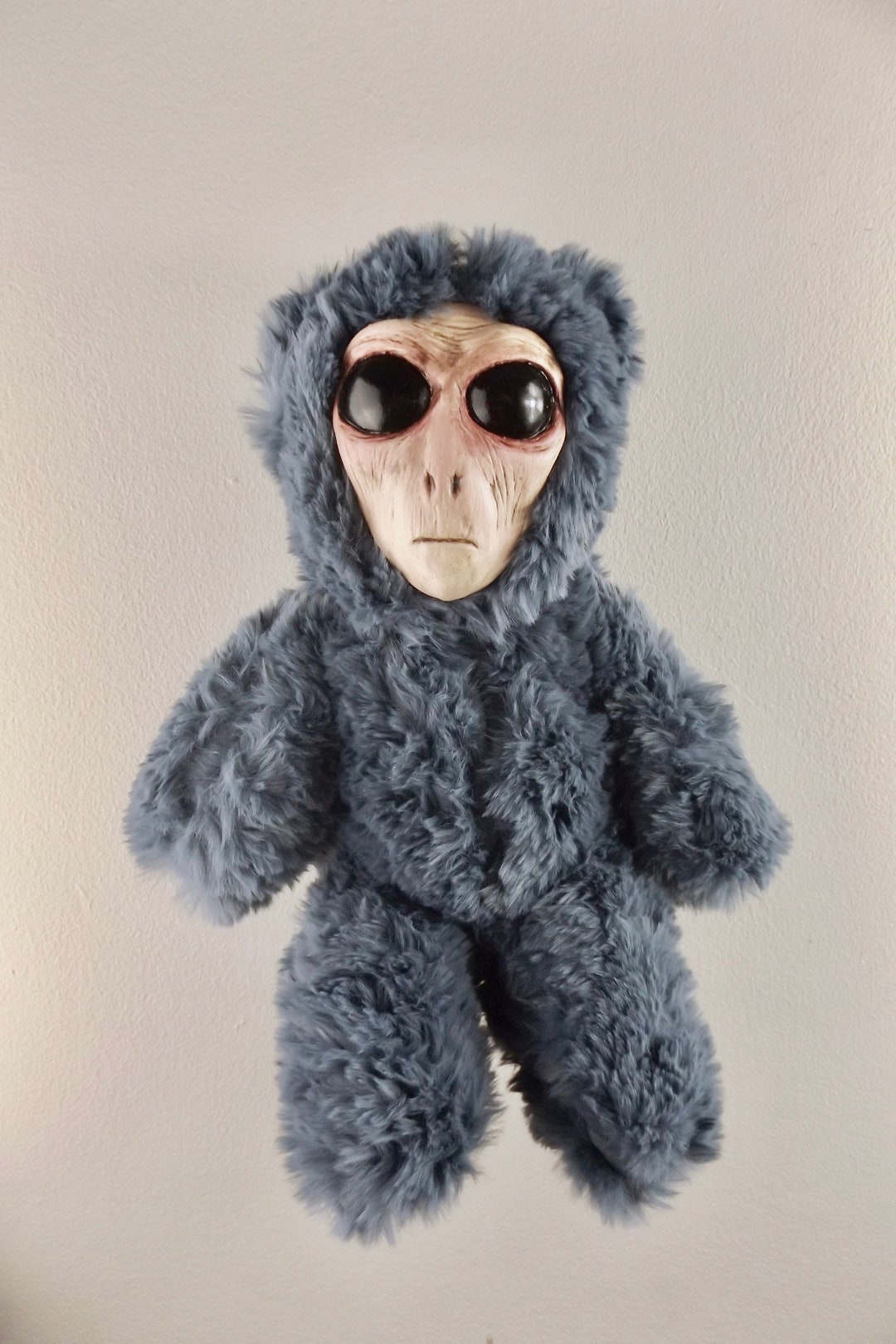 Original Blue Alien Teddy Bear Doll - Etsy