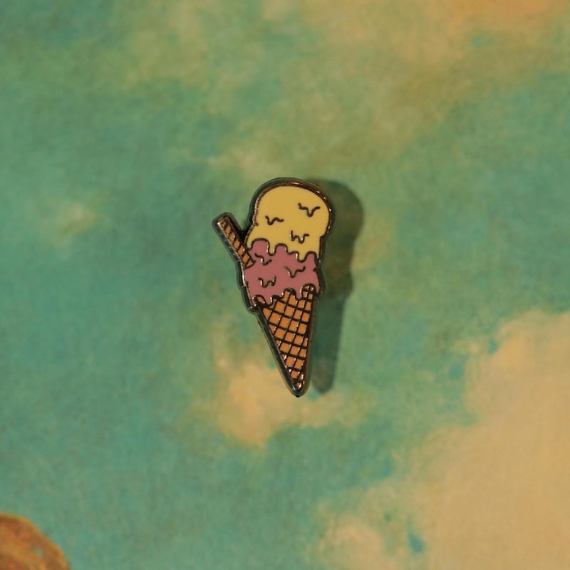 Waffle Enamel Pin - Etsy
