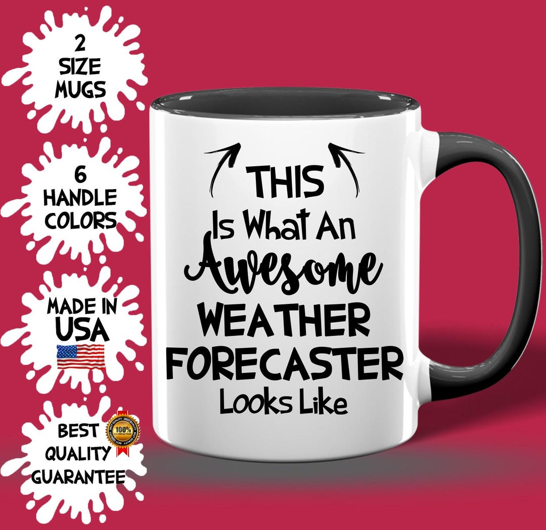 Weather Forecaster Mug – Meteorologist Gift Idea, Weather Reporter ...