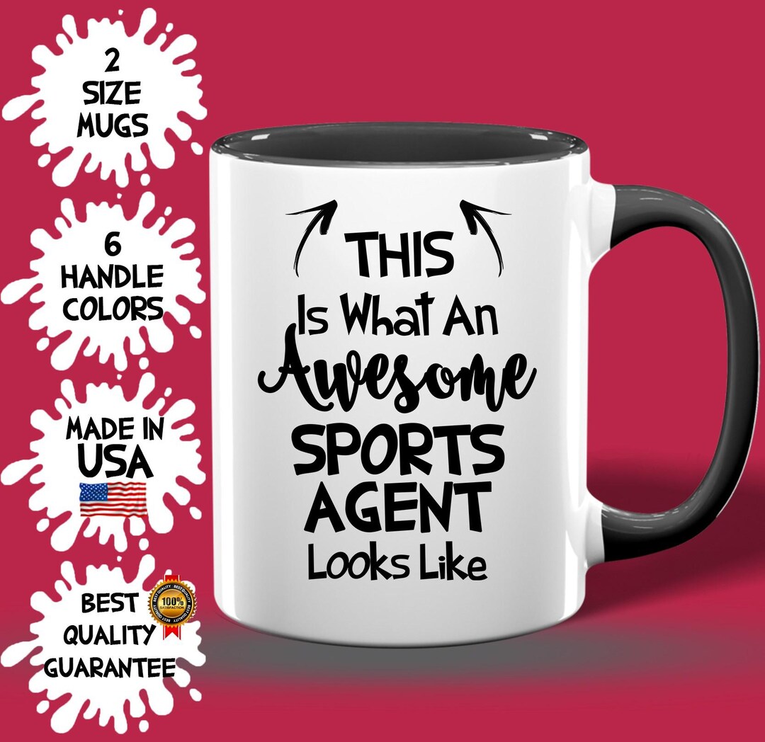 Awesome Sports Agent Mug, Custom Sports Agent Cup, Best Birthday Sports ...