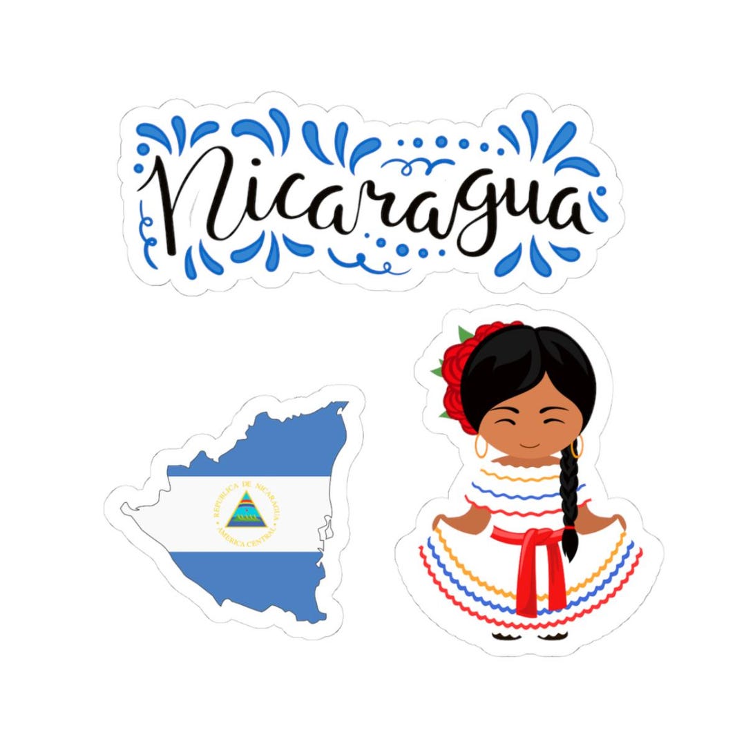 Nicaragua Sticker Central America, Latino, Latino, Nica, Latino America ...