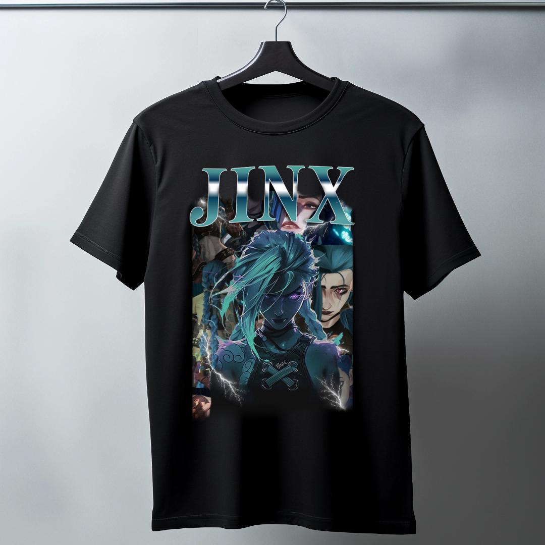 Jinx Arcane Bootleg Shirt Png, Powder Png, Vintage Streetwear League of ...