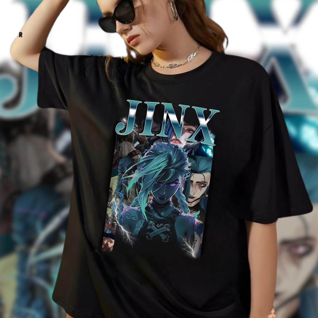 Jinx Arcane Bootleg Shirt Png, Powder Png, Vintage Streetwear League of ...
