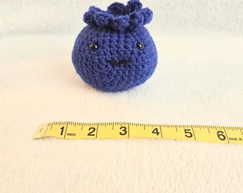 Crochet Blueberry Amigurumi Plush Fruit Toy - Etsy