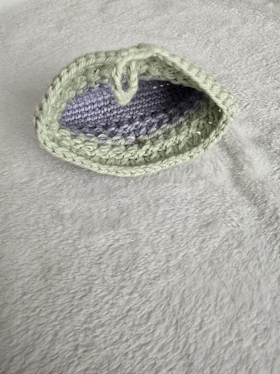 The Mini Wallet - Crochet Two-toned Spring Wallet With Single Button ...