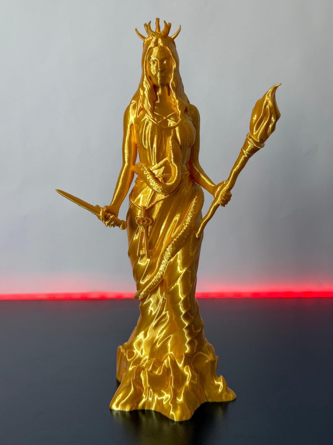 Statue of Hecate | Greek Goddess Figurine for Pagan Home Altar | Hekate ...