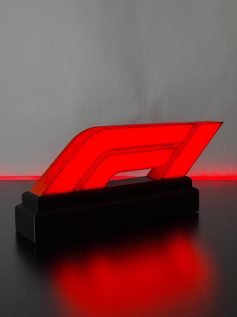 F1 LED Lamp - Rechargeable - Formula 1 LED Decor - Racing Gift - Desk ...