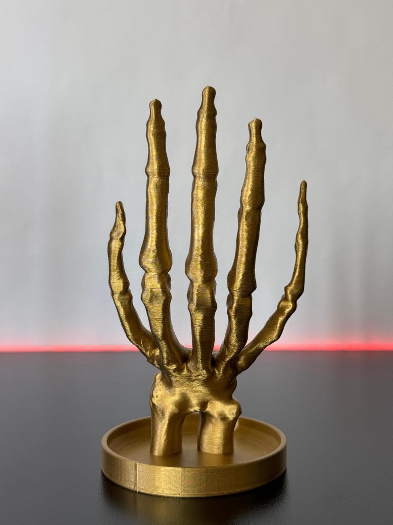 Skeleton Hand Jewellery Holder Stand | Ring Tree | Ring Dish | Unique ...