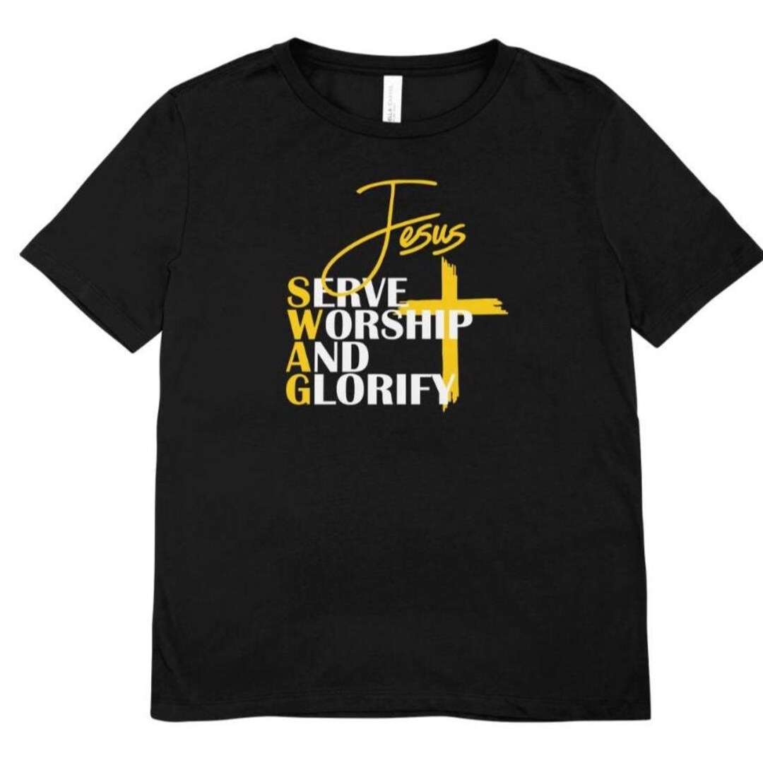 JESUS SWAG- Serve Worship and Glorify. Beautiful Christian Design for ...