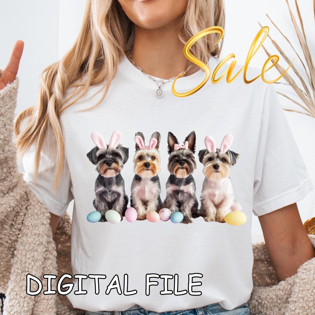 Easter Miniature Schnauzer PNG: Dog Lover Digital Design (digital ...