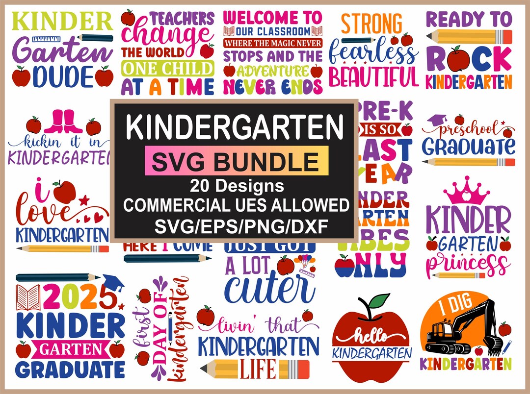 Kindergarten Graduation SVG, Kindergarten Graduate SVG, Kindergarten ...