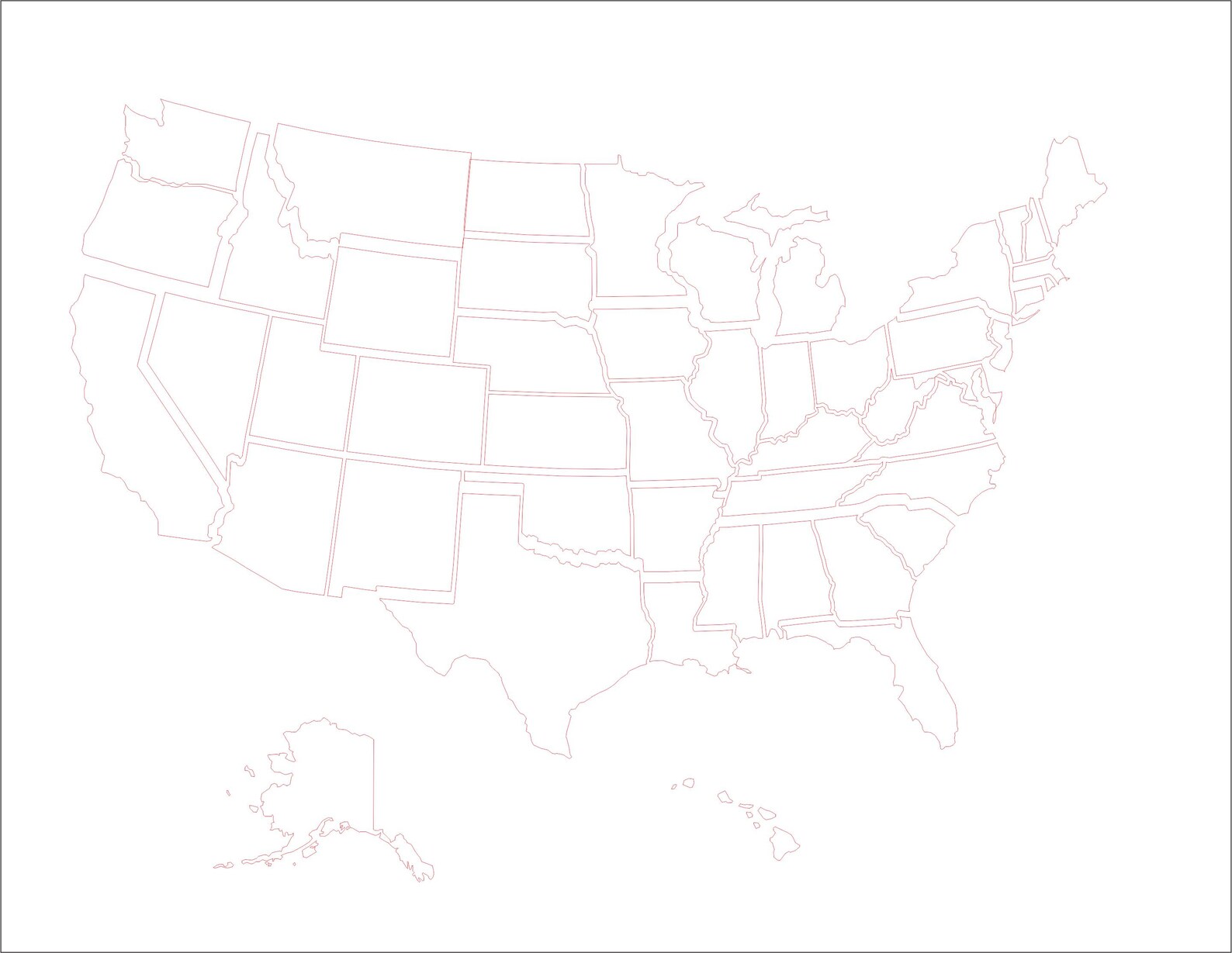 50 States Map SVG Bundle - SVG Files State Svg Bundle Vector Images ...