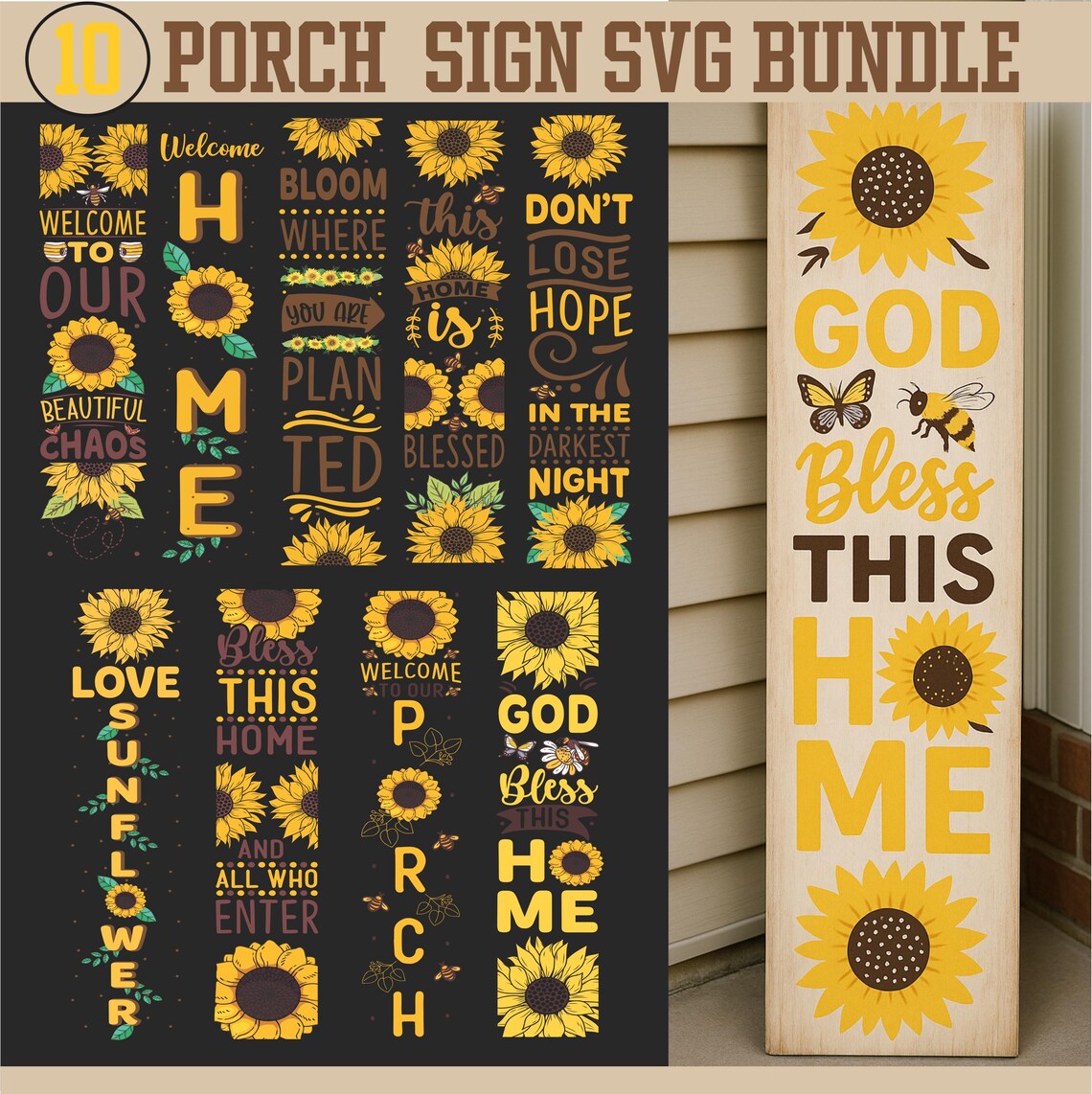 Porch Sign Svg,bundle Welcome Porch Sign Svg,home Sweet Home Porch Sign ...