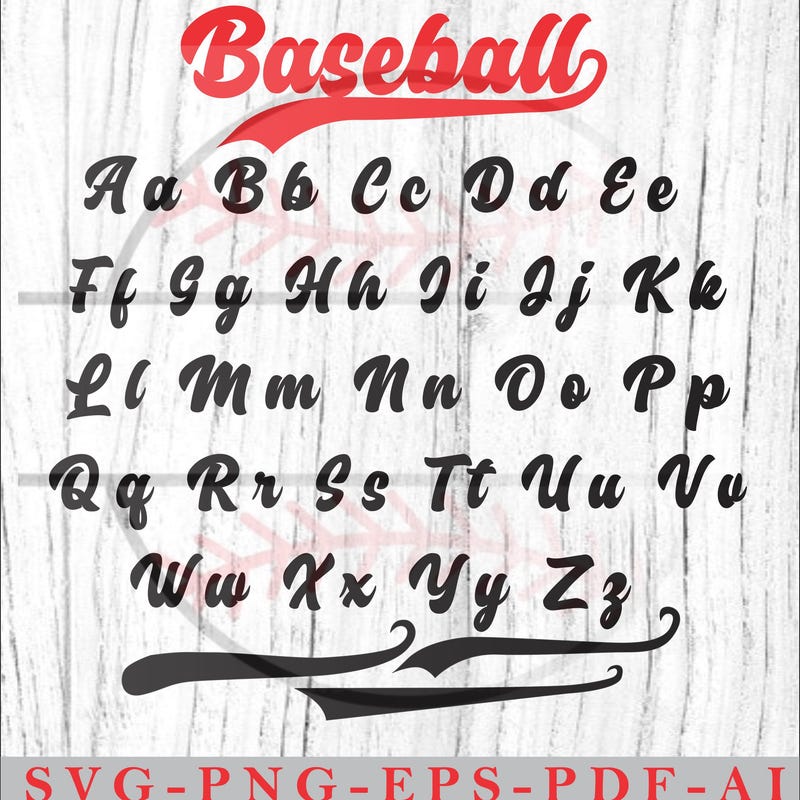 Baseball Letters - Etsy