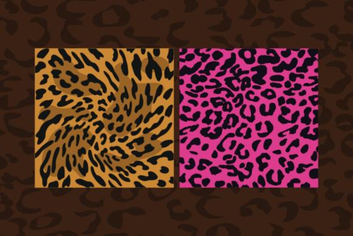 Leopard Print Pattern Svg Bundle ,leopard Pattern Svg Repeating Pattern ...