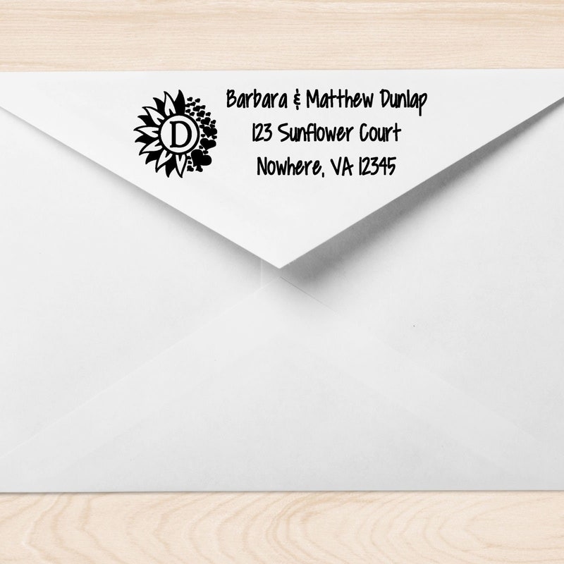 Sunflower Stamp - Etsy