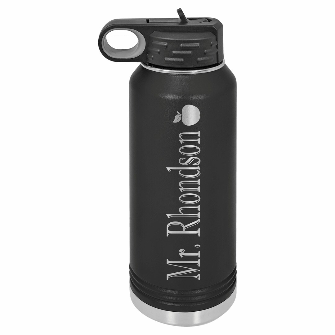 Personalized Teacher Water Bottle Laser Engraved Name Tumbler Multiple ...