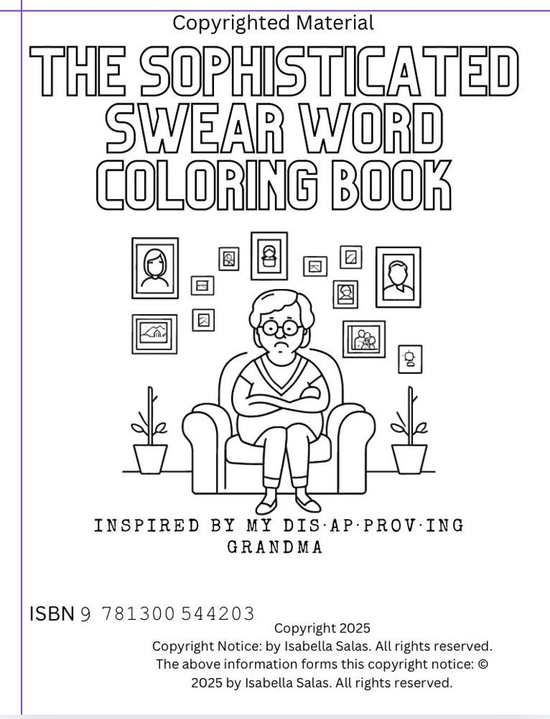 The Sophisticated Swear Word Coloring Book - Etsy