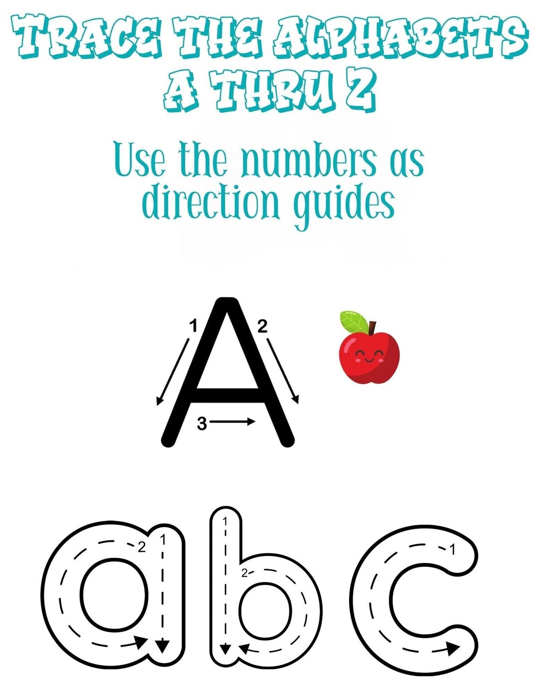 Prek Kindergarten Alphabet Tracing Worksheets. Printable Activity ...