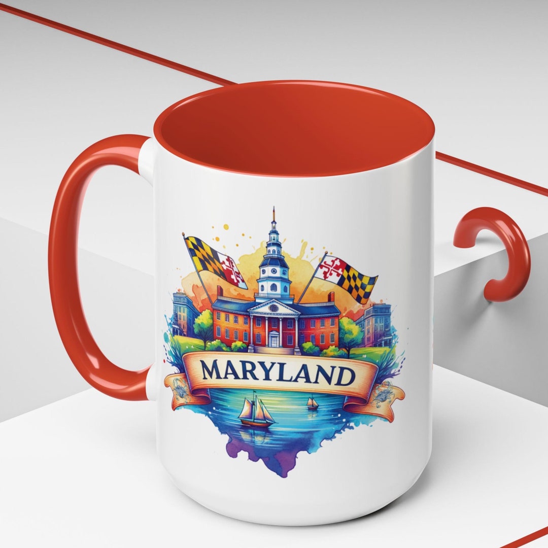 MARYLAND State Mug. 15oz Cup for Year-round Gifts to Maryland Lovers ...