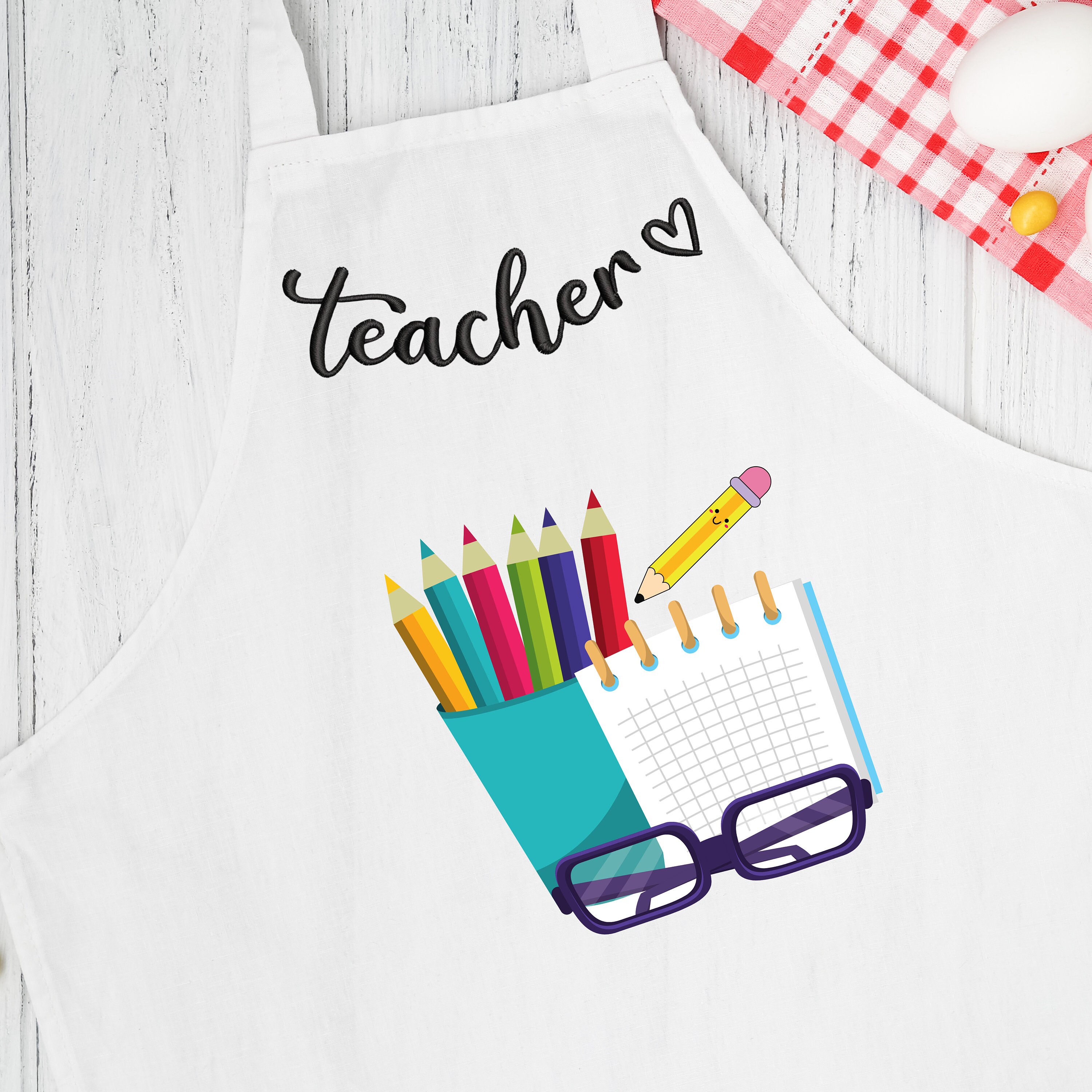 Curved Teacher Machine Embroidery. Instant Digital Download. Create ...