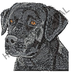 Black Labrador Retriever Embroidery Machine. Black Labrador Dog Lover ...