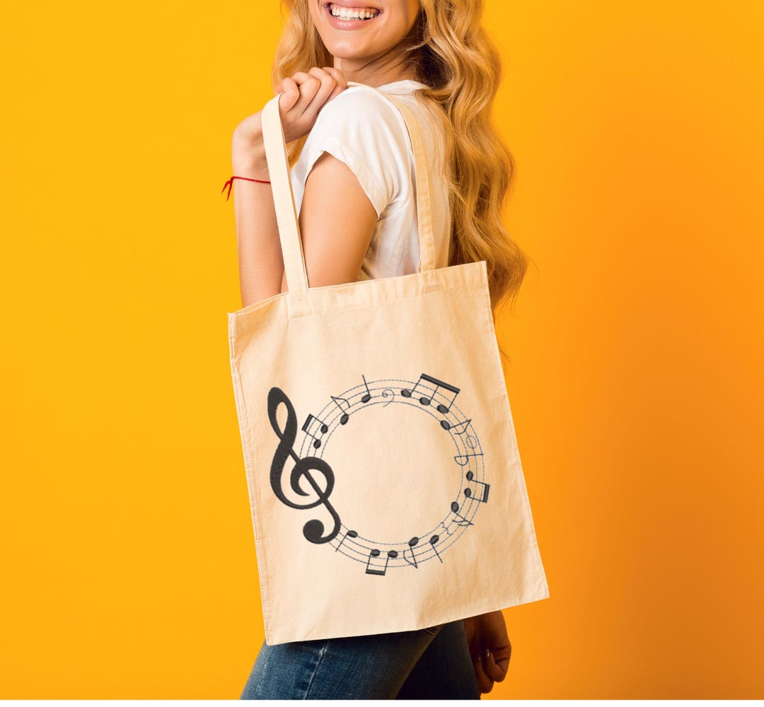 Music Notes Embroidery Design File. Create Custom Gifts on Apparel ...