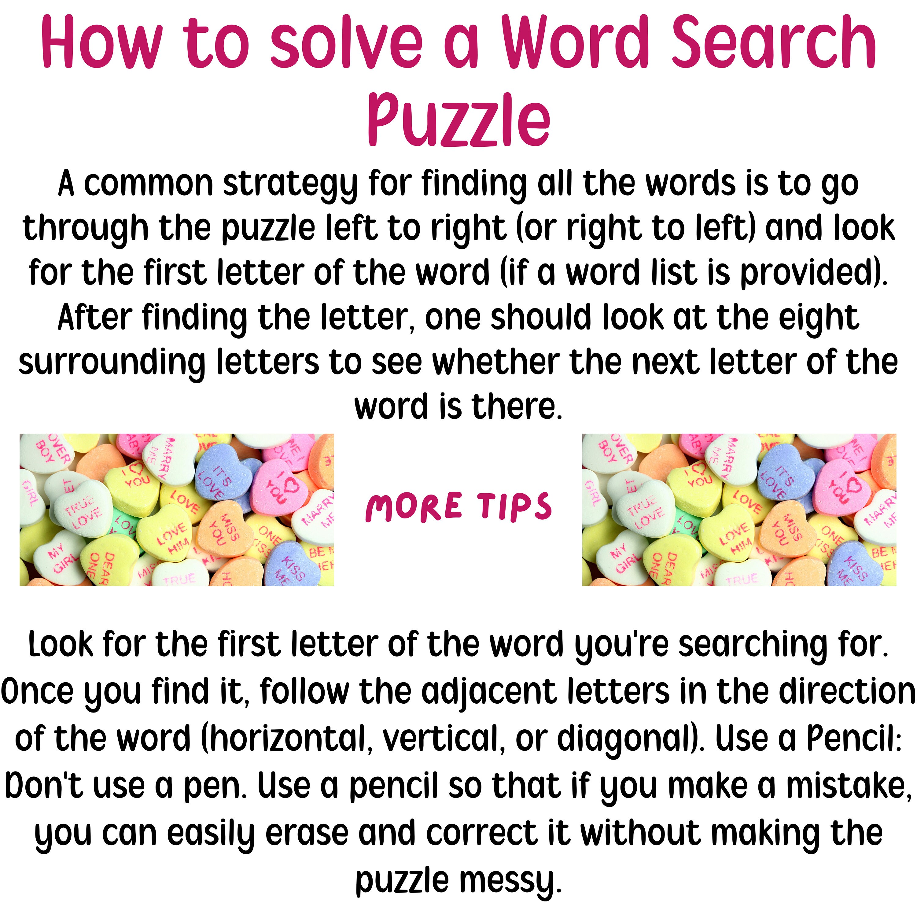 Valentines Day Word Find. Pages of Heart Invoking Puzzles for Kids ...