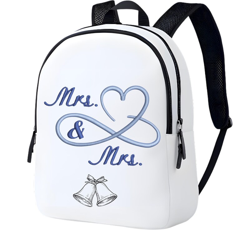 Mr & Mrs Heart Embroidery Design. Wedding Quote - LGBTQ Wedding Gift ...