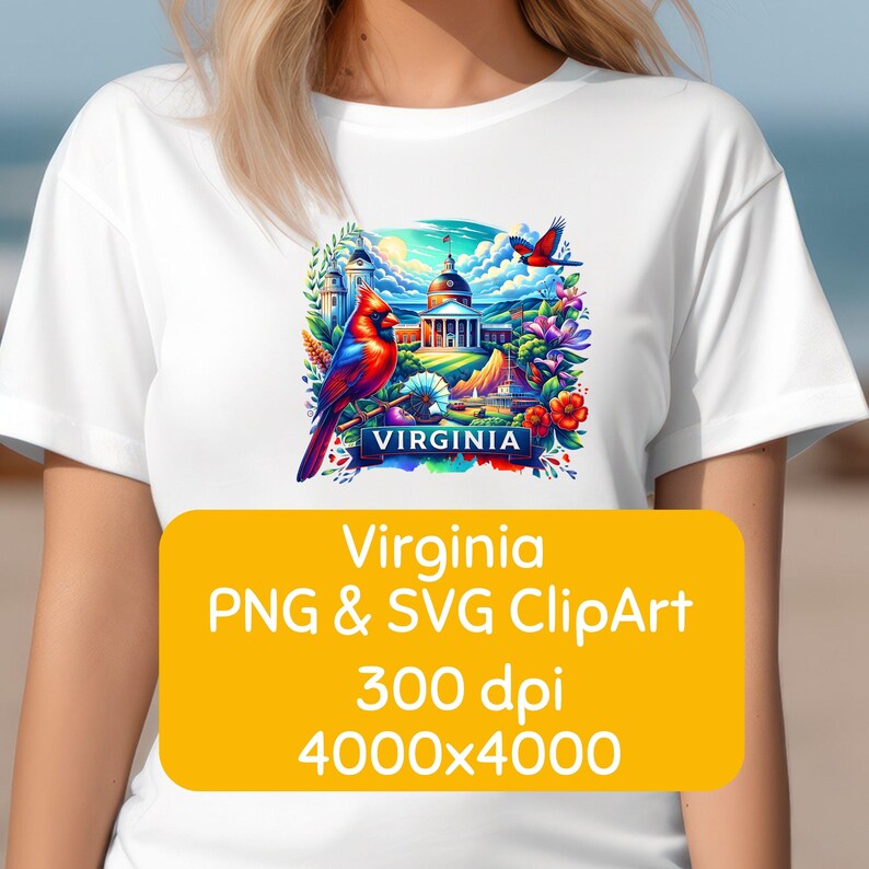 Virginia State Clipart, PNG SVG JPG, University Designs (digital ...