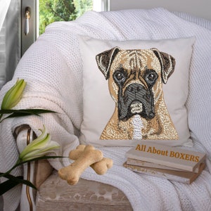 BOXER Dog Embroidery Design. Machine Embroidery. Dog Lover Birthday ...