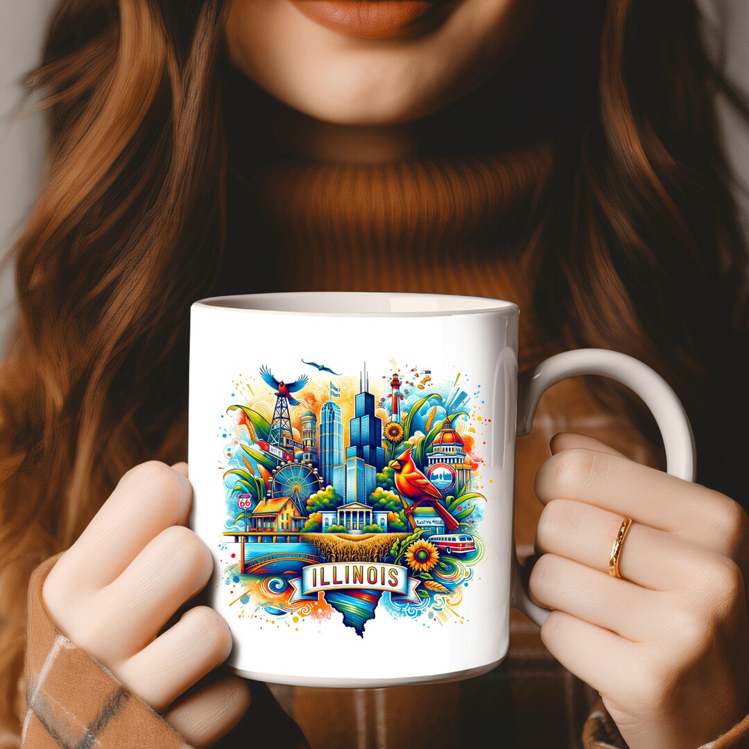 Illinois State Coffee Mug. Year-round Gift for Illinois Lovers ...