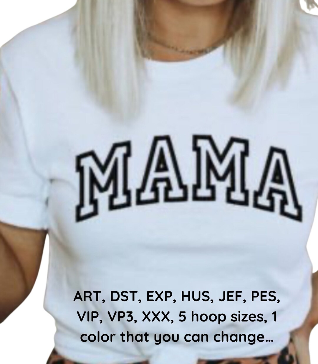 MAMA Embroidery Digital Download File. MAMA Mom, Embroider on Towels ...