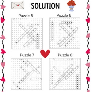 Valentines Day Word Find. Pages of Heart-themed Puzzles for Kids ...