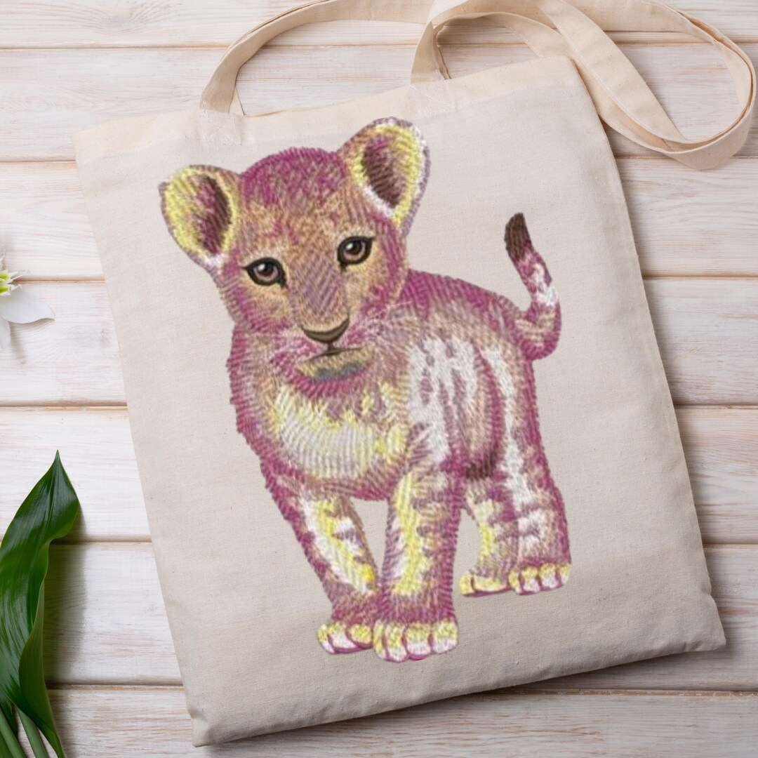 Cub Animal Embroidery Design. Machine Blueprints Customize Baby Gifts ...