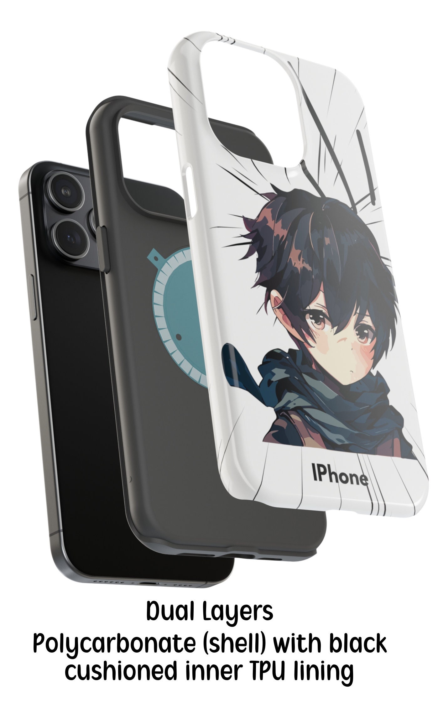 Anime Boy iPhone Case, Mag-safe Compatible - Etsy