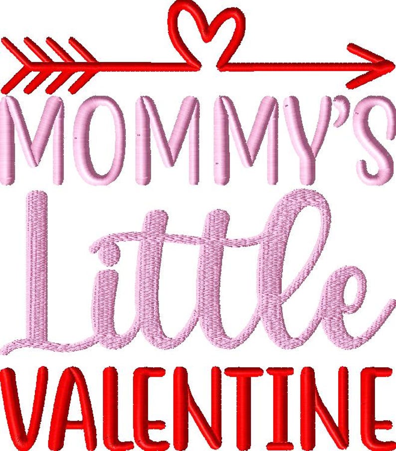 Valentine’s Day Machine Embroidery Design: Child Word Art Instant ...