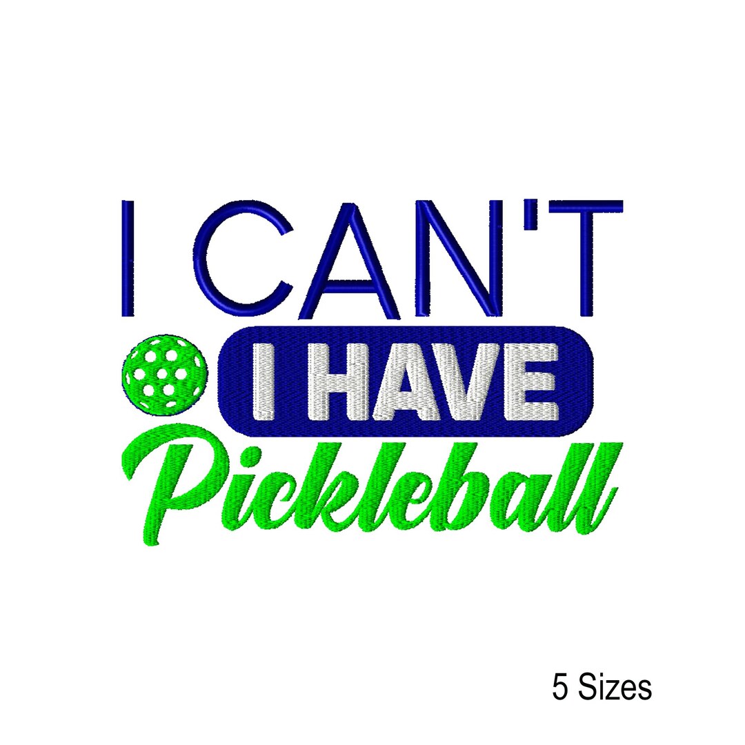 Pickleball Machine Embroidery Design: Sports Instant Download (5 Sizes ...