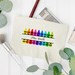 Crayon Split Frame Embroidery Design, Teacher Gift (instant Download ...