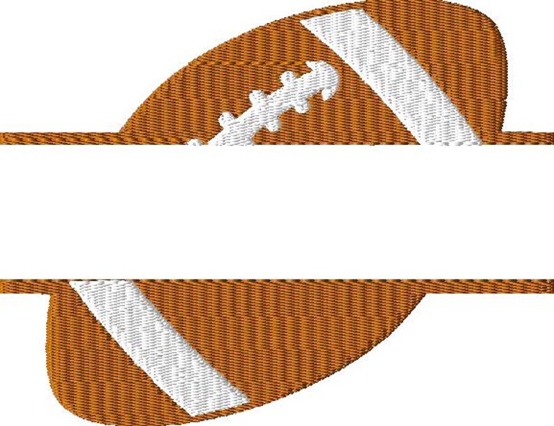Football Split Monogram Frame Machine Embroidery Design in 5 Sizes - Etsy