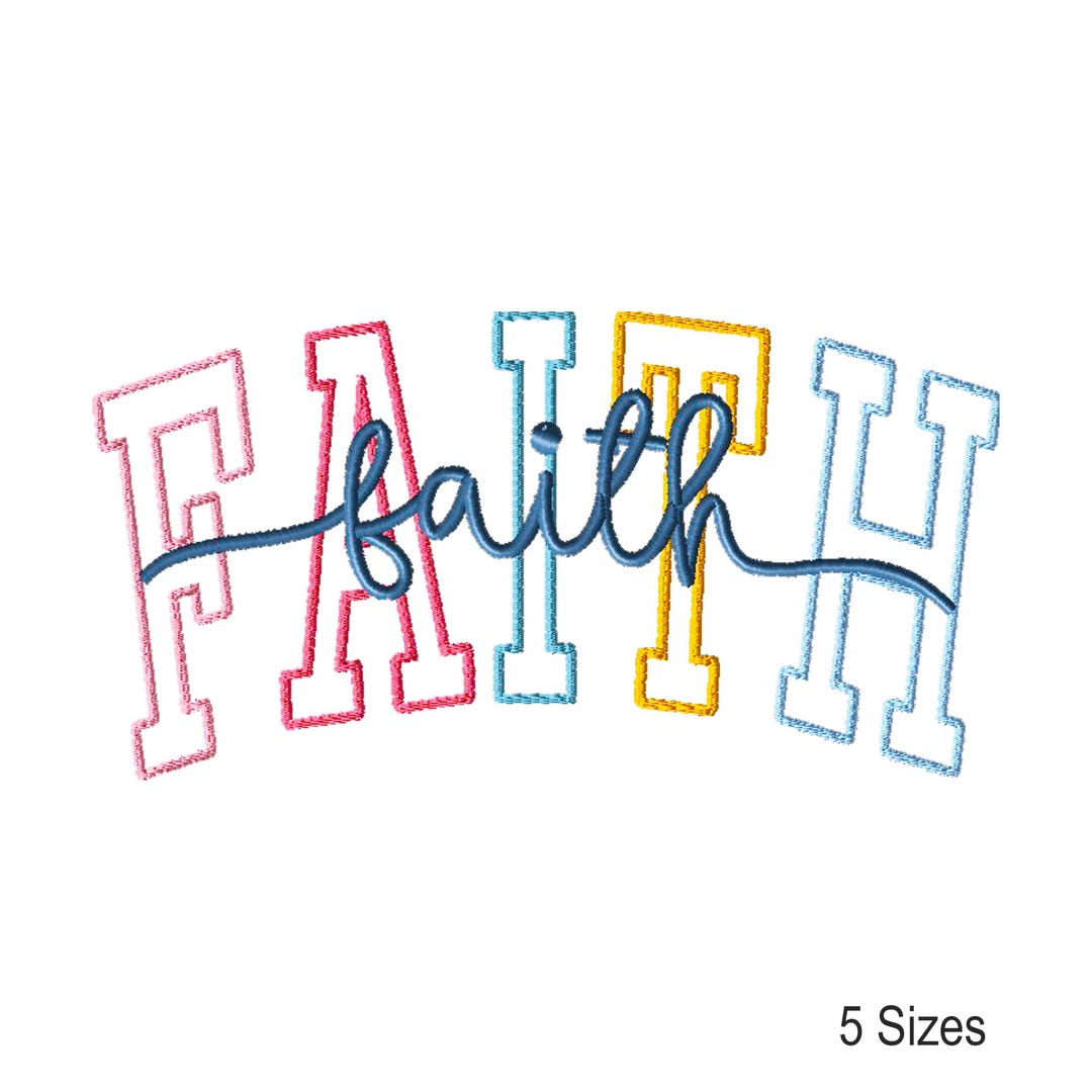 Christian Machine Embroidery Design: Word Art Instant Download ...