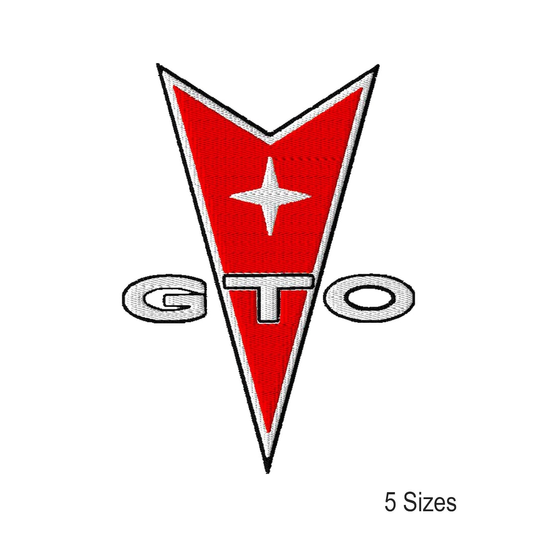 Pontiac GTO Machine Embroidery Design: Instant Download (5 Sizes). - Etsy
